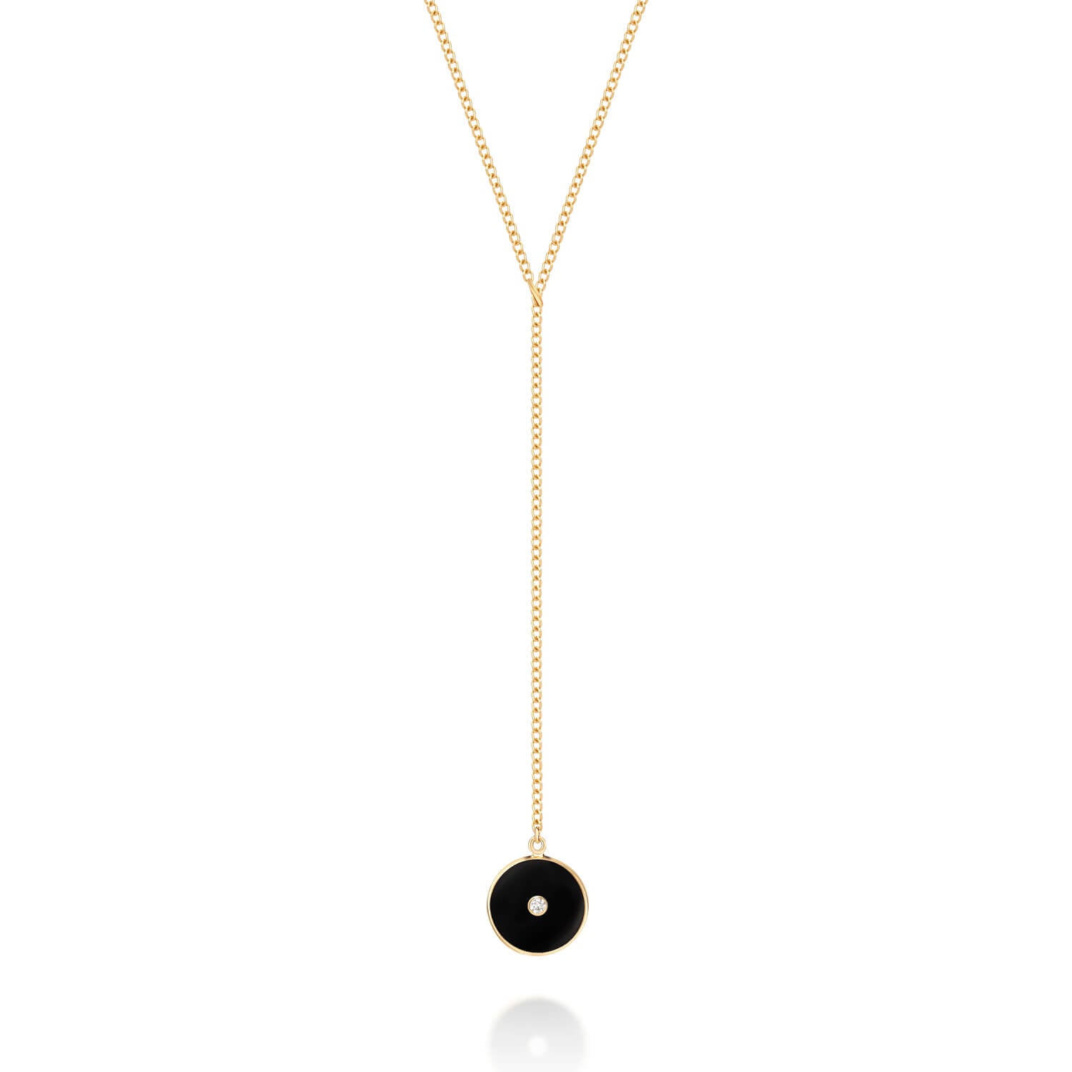 Colar Fio Ônix com Brilhante 18k – Atelier Schiper